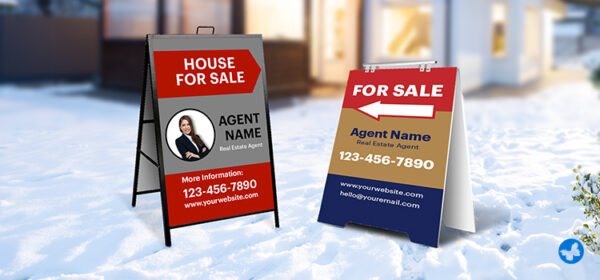 Real Estate Sign Showdown: Sandwich Boards or A-Frame Insert Signs